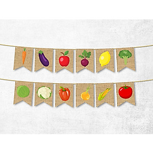 Swanky Party Box | Farm Party Produce Stand | Cardstock Vegetables Banner