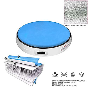 Inflatable Air Spot Tumbling Track Circle Mat for Exercise 3.3ft Thickness 8 Inches Training Air Mat for Gymnastics with Air Pump