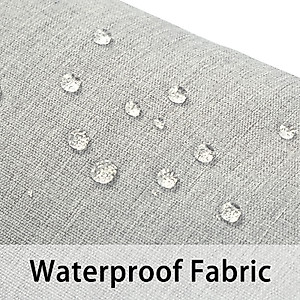 Enipate Outdoor Chaise Lounge Head Pillow, Pack of 2 Water Resistant Headrest Pillows with Elastic Band for Pool Patio Chairs