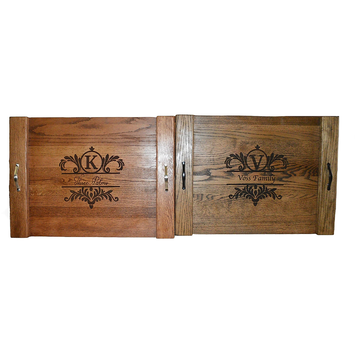 Solid American Oak Laser Engraved Personalized Noodle Board/Stove Top Cover - Farmhouse Style-