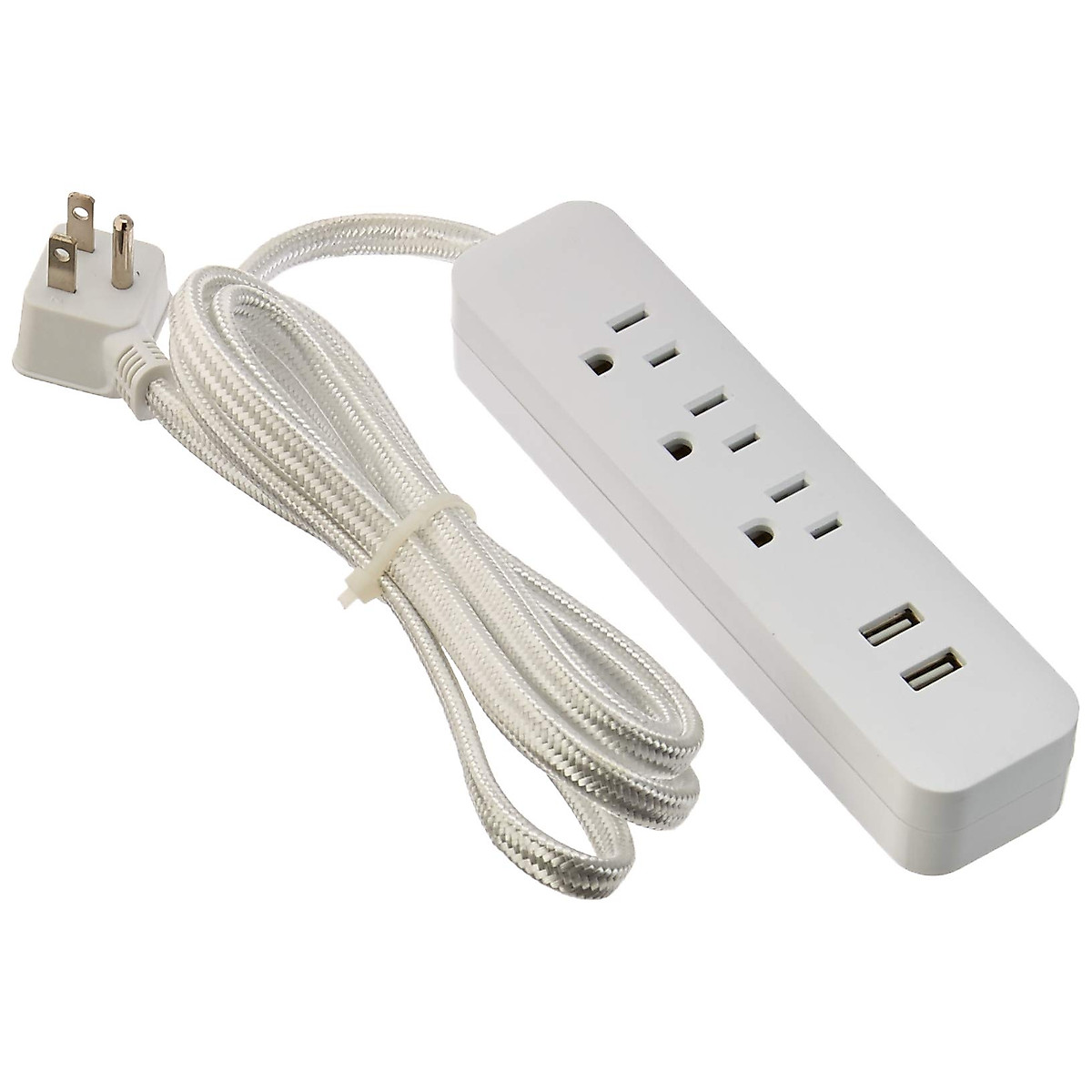 GLOBE ELECTRIC 78297 6' White Extension Cord/Strip