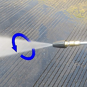 M MINGLE Turbo Nozzle for Pressure Washer, Pressure Washer Gun with Extension Wand, 10 Nozzle Tips