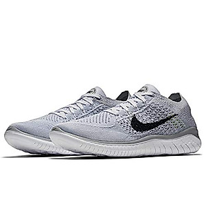 Nike Womens WMNS Free Rn Flyknit 2018 942839 100 - Size 7.5W White/Black