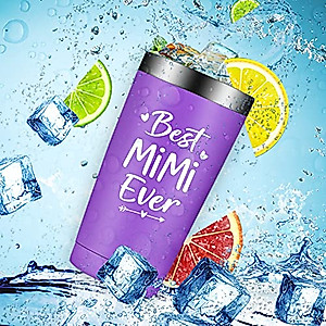 BIRGILT Best Mimi Ever - Mothers Day, Birthday, Christmas Gifts for Mimi from Grandkids - Mimi Gifts for Grandma - 20oz Best Mimi Tumbler Cup