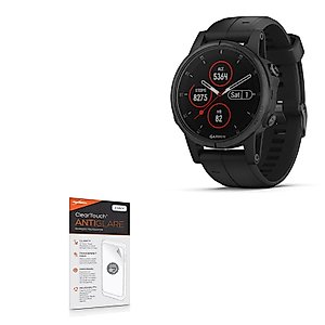 BoxWave Screen Protector Compatible with Garmin Fenix 5S Plus (42mm) - ClearTouch Anti-Glare (2-Pack), Anti-Fingerprint Matte Film Skin for Garmin Fenix 5S Plus (42mm)