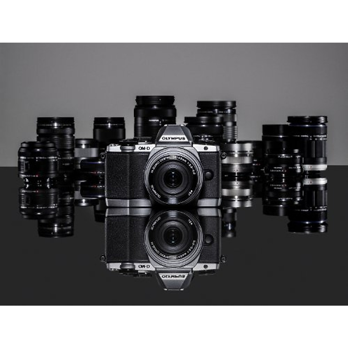 Olympus OM-D E-M10 with M.Zuiko ED 14-42mm 1:3.5-5.6 EZ Lens - Silver - International Version (No Warranty)