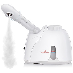 NewWay Facial Steamer with Extendable Arm Steaming Warm Mist Humidifier for Face Spa Sinuses Moisturizing, Homeuse or Salon