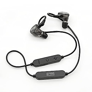 CTM in-Ears Smart Cable | Wireless Cable | 2-Pin 0.78mm | Bluetooth 5.0 | Mic | Inline Controls