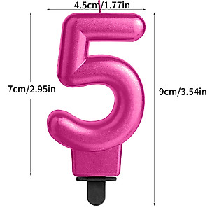 Zi Lan 23th Birthday Candles, Rose Pink Birthday Number 23 Candle for Cake Topper Happy Birthday Party Decorations Wedding Anniversary Celebration Supplies