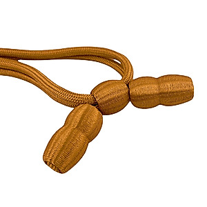 US Army Quartermaster Buff, Tan Acorn Campaign Hat Cord, Military Hat Band