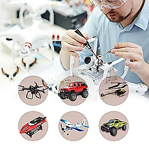 9Pcs RC Car Tool Kit 6 in 1 Hex Screwdriver Set with Tray,Cross Wrench Hobby Repair Tool Kit Compatible with Most of RC Cars Truck Buggy Truggy Racing