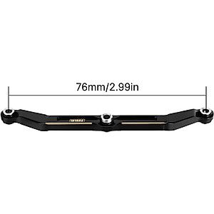 INJORA Brass Steering Blocks Knuckle, Steering Link and Caster Blocks C-Hubs Set for TRX4M 1/18 RC Crawler Upgrade Parts, Black