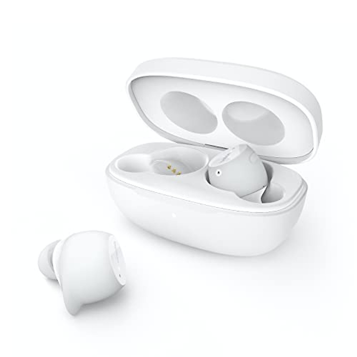 Belkin SOUNDFORM Immerse Noise Cancelling Earbuds, True Wireless Earbuds with Hybrid ANC, Wireless Charging, IPX5 Sweat and Water Resistant, Apple Find My for iPhone, Galaxy, Pixel and More - White