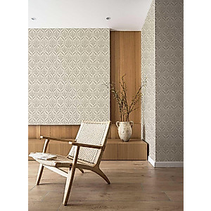 YXTII Boho Wallpaper Peel and Stick Wallpaper Vintage Wallpaper Stick and Peel Damask Wallpaper Self Adhesive Removable Wallpaper for Bedroom Drawers Cabinets