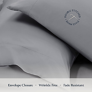 BELADOR Silky Soft Full Sheet Set - Luxury 6 Piece Bed Sheets for Full Size Bed, Secure-Fit Deep Pocket Sheets with Elastic, Breathable Hotel Sheets and Pillowcase Set, Wrinkle Free Oeko-TEX Sheets