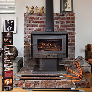 Cleancraft 39 Feet Chimney Sweep Kit, Chimney Cleaning Kit with 12 Flexible Black Chimney Rods, Chimney Brush, Rotary Chimney Cleaning System Driven by Drill