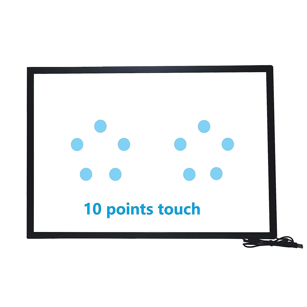 DeYoWo 75 Inch Interactive 10 Points Infrared IR Touch Screen Overlay Frame Free Driver