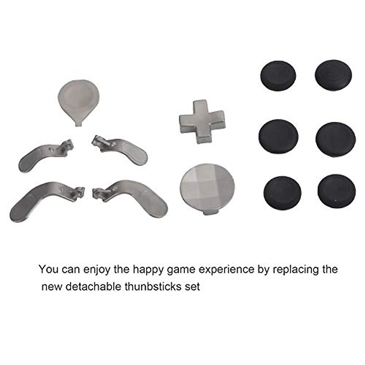 01 02 015 Controller Thumbsticks Replacement, Game Controller Button Set Detachable Different Heights Smoothly Like Floatable for ELITE Series 2