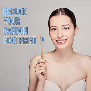 N+A Child Grown ups Bamboo Toothbrushes Set BPA Free Soft Bristles, Natural Biodegradable Bamboo Toothbrushes (8 Pack)