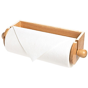 Fox Run Wooden Paper Towel Holder, 5.25 x 15.25 x 3.75 inches, Brown