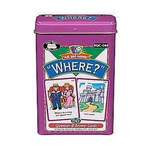 Super Duper Publications | Ask and Answer® Where Questions Fun Deck | Communication and Language Processing Skills Flash Cards | Educational Learning Materials for Children