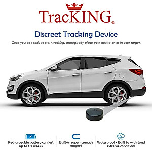 TracKing GPS Tracker. Fully Magnetic, Waterproof, & Dustproof for Fleets, Assets, & More.