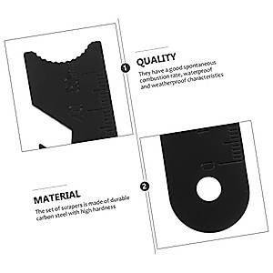 FAVOMOTO 10pcs Ferrocerium Stone Living Striker Scraper Keychain Activity Scrapers Fire Premium Function Lighter Starter Drilled Emergency Flint Flintstone Backing Rod Lightweight Outdoor