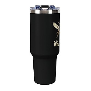 Bee Whisperer Insulated Tumblers with Handle Stainless Steel Coffee Mug Funny Travel Cup with Lid Straw 40oz