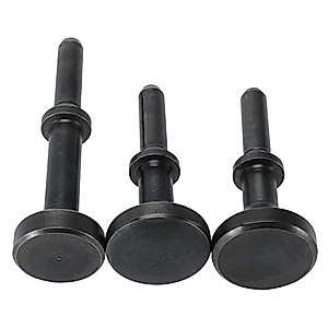 YaeKoo 6Pcs Smoothing Air Hammer Tool Kit 0.4'' (10mm) Shank Extended Length Air Hammer Bits Accessories with One Pneumatic Chisel One Spring for Forming Metal Plates, Rivets, Tire Repair