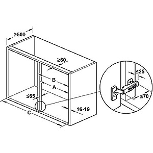 Lemans II Set 2-Shelf Lazy Susan with Soft-Close for Blind Base Corner Cabinets (574 sq. Model 40, Tray Size: 12", Swings Right)