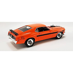 1970 Mach 1 Orange with Black Stripes Sidewinder Special Limited Edition to 500 Pieces Worldwide 1/18 Diecast Model Car by Acme A1801861