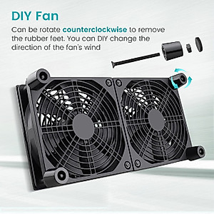 Wathai High Airflow Router Cooling Fan for Computer Cooler TV Box Wireless DC 5V USB Power 120mm 240mm Fan with Multi Speed Controller
