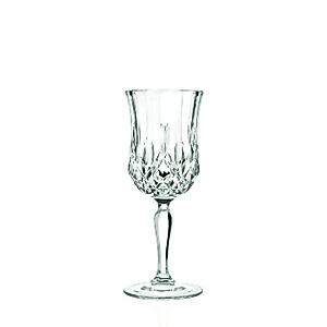 Barski Wine Glass - Goblet - Red Wine - White Wine - Water Glass - Stemmed Glasses - Set of 6 Goblets - Crystal like Glass - 7.75 oz. Beautifully - Cut Crystal - Designed Made in Europe