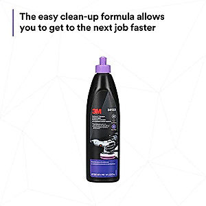 3M Perfect-It Random Orbital Polish, 34133, 1 Pint, Fast Cutting Polisher for Automotive Buffing & Polishing, High-Gloss Finish