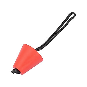 X AUTOHAUX 12 Pcs Universal Rubber Kayak Scupper Plug Drain Holes Stopper Bung with Lanyard Red