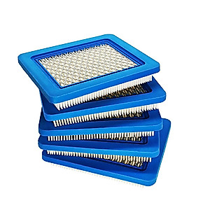 ZLKSKER 5pcs 491588S Lawn Mower Air Filter Replacement for B&S 491588 399959, Air Cleaner