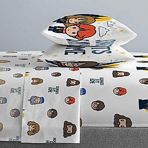 Harry Potter Hogwarts is My Home 4 Piece Full Sheet Set (Offical Harry Potter Product)