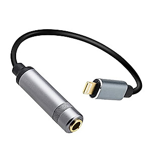 Lightning to 1/4 TRS Female Adapter, Lightning to 6.35mm Jack Converter Compatible for iPhone 13/13 Pro/12/12 Pro/X/XS/XR/8/7/iPad/iPod 30cm/12 inches
