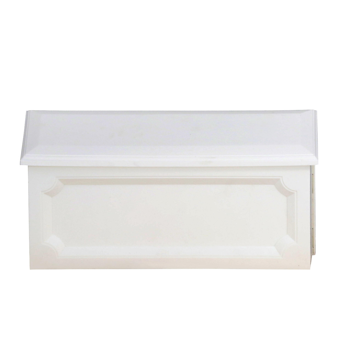 Architectural Mailboxes Windsor Plastic Wall Mount Mailbox, WMH00WAM, White, Small Capacity