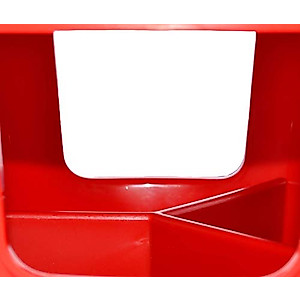 Supa Poultry Feed and Grit Station (Pack of 1), Heavy Duty Durable Plastic Grit Station, Anti Perching Conical Shape Top, Made in The UK.