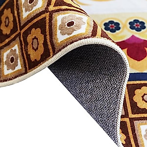 Matace ,8x10 Feet Rectangle, Area Rug, Soft, Durable, Stain Resistant, Distressed, Low Pile, Non-Shedding, Easy Clean, Printed, Living Room Rug,Bedroom Rug, Dining room rug