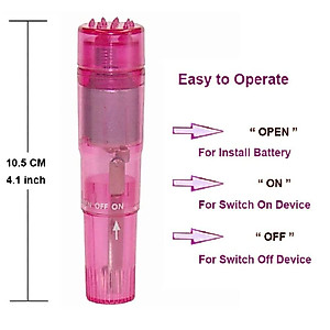 Finever Power Massagers Tool Electric Foot Neck Back Hand Leg Arm Shoulder Massage Aches Sports Recovery for Women (Pink Big and Pocket Massager)