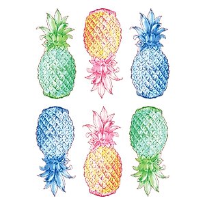 WallPops DWPK2171 Pop Pineapples Wall Art Kit, Multicolor