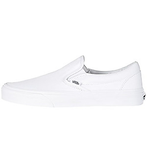 Vans Slip On, True White, Size 5 Men/ 6.5 Woman, 6.5 Women/5 Men