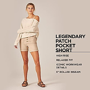 Lee Women's Legendary High-Rise Patch Front Short, Fern, 12