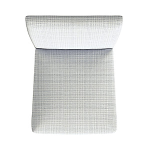 HomePop Home Decor | Classic Counter Height Bar Stools | 24 Inch Bar Stools | Decorative Home Furniture, Cream Mini Grid Pattern