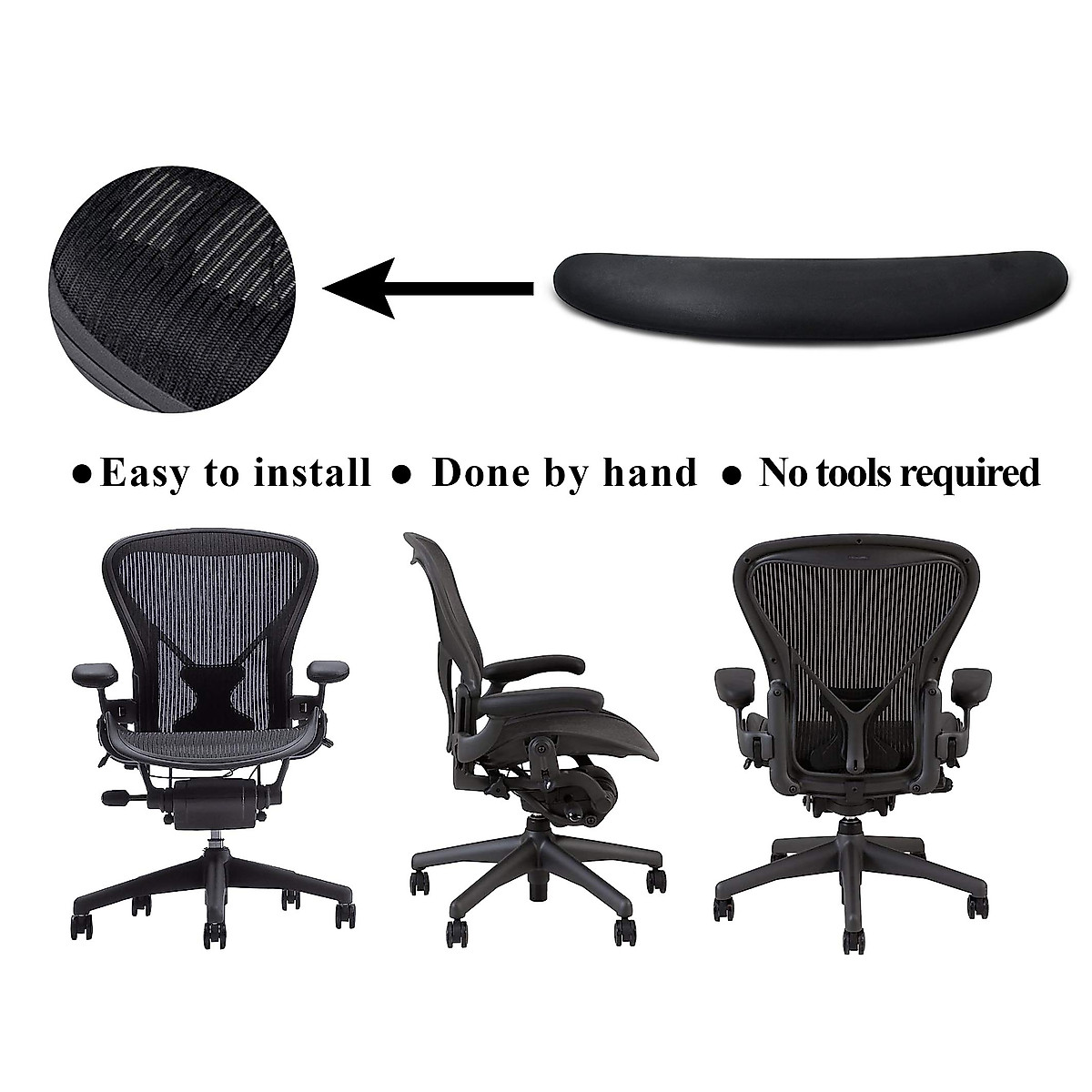OFFICE LOGIX SHOP- Seat Foam Insert Replacement Fit Herman Miller Aeron Seat Pan and Chair Size B