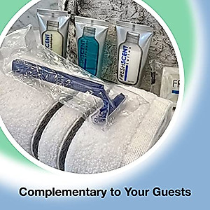 (144 Pack) Individually Wrapped Twin Blade Razors with Clear Safety Cap, Disposable, Bulk Packed, Sold by the Case.