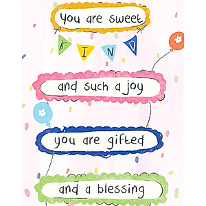 Prime Greetings Birthday Card Great Granddaughter, Made in America, Eco-Friendly, Thick Card Stock with Premium Envelope 5in x 7.75in, Packaged in Protective Mailer