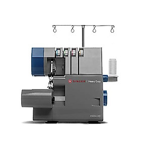 SINGER | Heavy Duty Serger Overlock Machine | Metal Frame | 2/3/4 Thread Capacity | 60% Larger Cutting Knife Grey